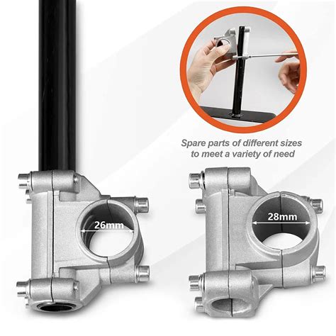스트리머 트리머 브러시 커터 튜브용 교체 알루미늄 핸들 거치대 손잡이 브래킷 클램프 핸드헬드 26mm 티몬