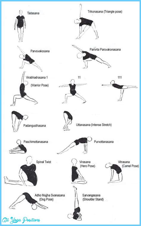 Basic Yoga Poses Chart