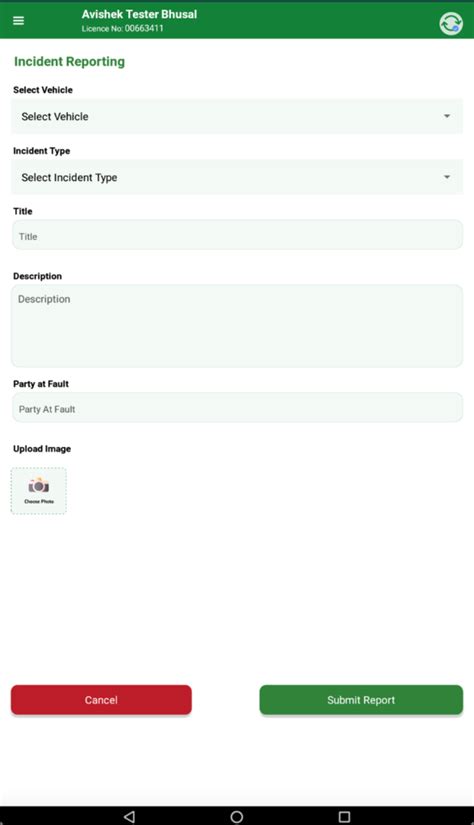Streamlined Fault And Incident Reporting Manage Vehicle