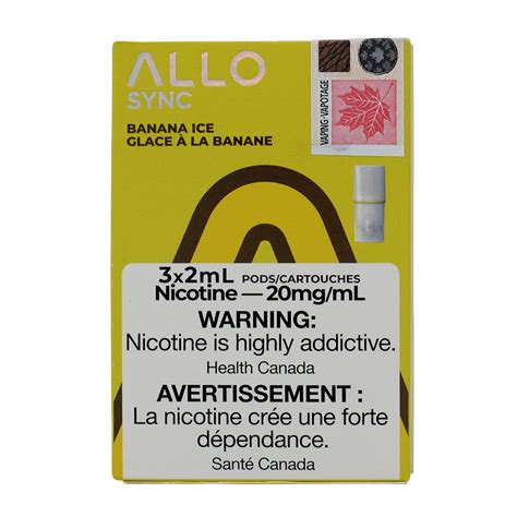 Banana Ice Allo Sync Pod Ez Vape Canada