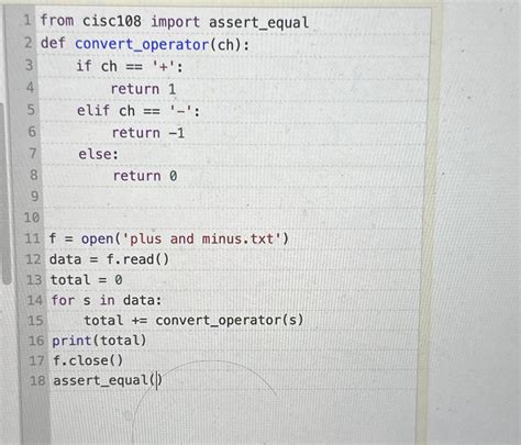 Solved From Cisc108 ﻿import Assertequaldef
