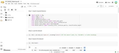 Siddhi Jadhav On Linkedin Oasisinfobyte Internship Machinelearning