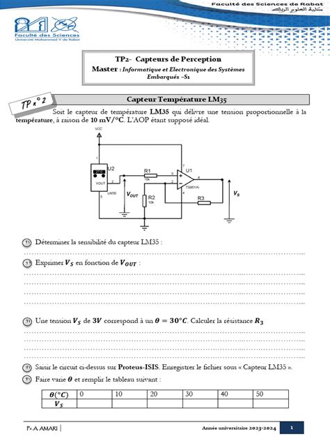 Tp2 Capteurs De Perception Master Iese 2023 24 Pdf