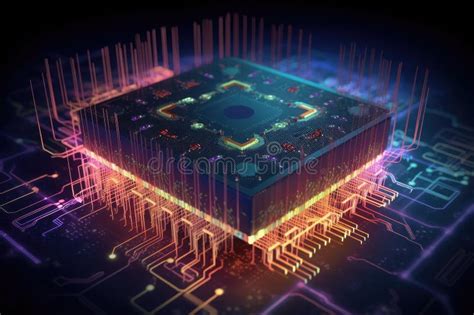 Computing And Quantum Technology Generative Ai Stock Image Image Of