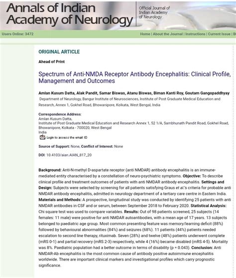 Pdf Spectrum Of Anti Nmda Receptor Antibody Encephalitis Clinical