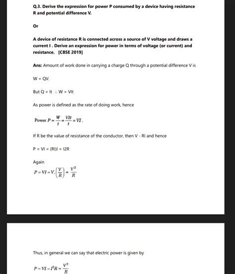 Will Cbse Ask Derivation Of Physics Formulas R Cbse