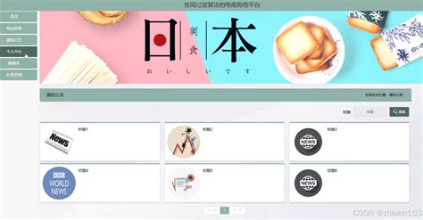 基于nodejsvue协同过滤算法的电商购物平台 开题源码程序论文 计算机毕业设计 Csdn博客