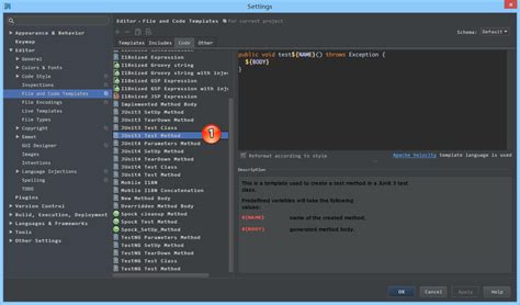 文件代码模板的使用 intellij idea 使用教程 udn开源文档
