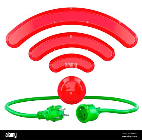 Disable Of Wi Fi Internet Connection Disconnection Of Network Concept 3d Rendering Isolated
