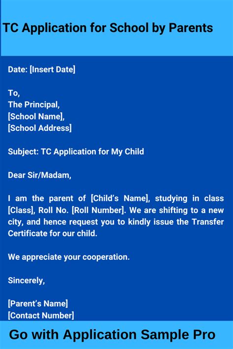 TC Application For Babe 8 Samples Applicationsamplepro Com