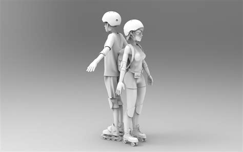 Tkclef Theonel Skate With The Crew Character Animation Models