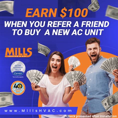 Refer A Friend Mills Heating And Air 850 862 4796