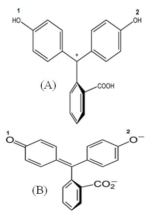 A And B Molecular Structure Of Phenolphthalein Download Scientific Diagram