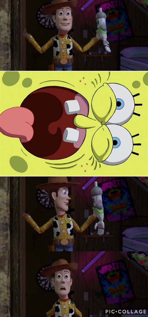 Spongebob Reacts To Woody Murder Buzz By Dracoawesomeness On Deviantart