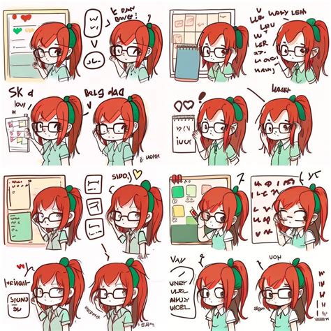 Projectfkifiknow Red Hair Chibi Anime Girl Heter By Casualnerding On Deviantart