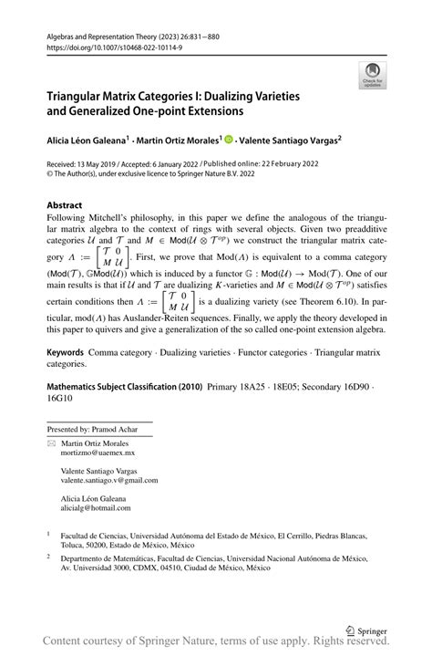 Triangular Matrix Categories I Dualizing Varieties And Generalized One