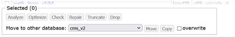 Php How To Clone Db In Adminer Stack Overflow