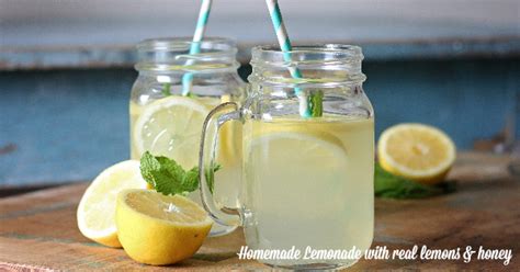 Homemade Lemonade With Real Lemons And Honey Primally Inspired