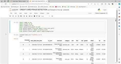 Muhammad Rizwan On Linkedin Task 2 Credit Card Fraud Detection Completed Codsoft Codsoft