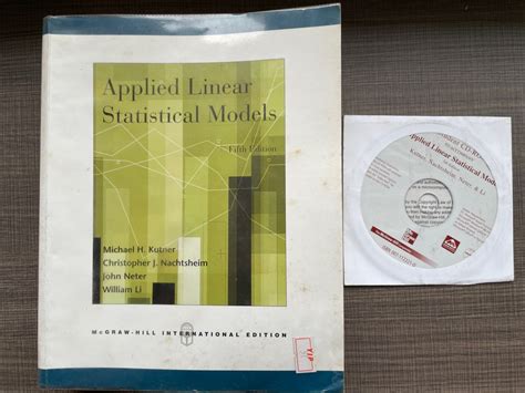 applied linear statistical models hobbies and toys books and magazines