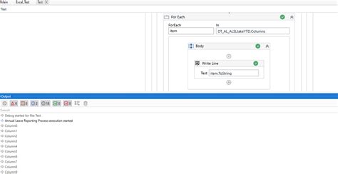 Excel Showing Different Columns And Giving Like Column Colum Column Studio UiPath