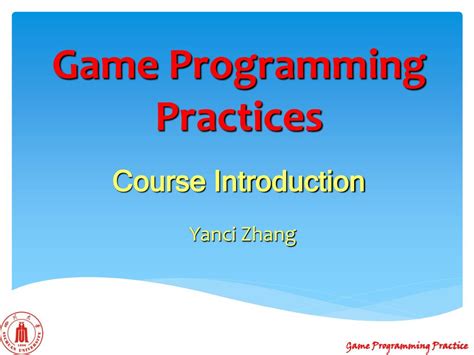 ppt game programming practices course introduction powerpoint