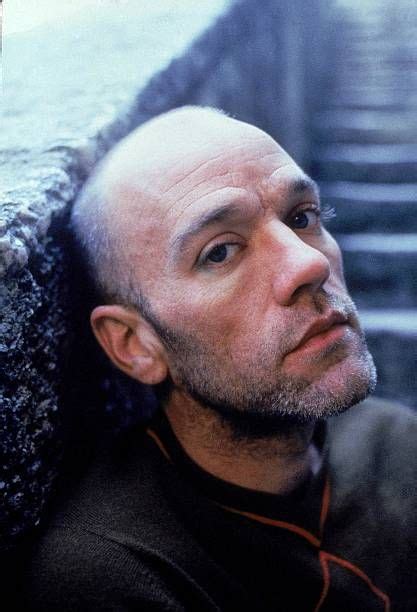 Posed Portrait Of Michael Stipe Lead Singer Of American Band Rem In