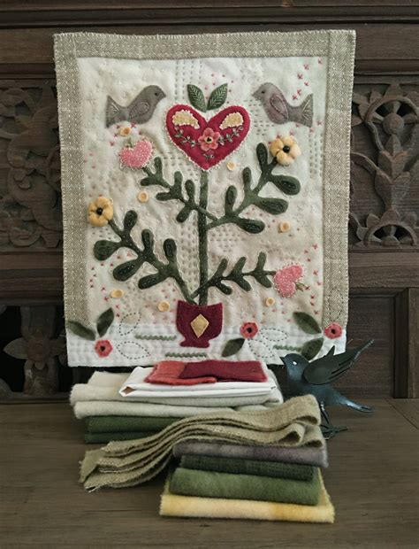 Tree Of Life Wool Applique Kit Olympic Wool Works