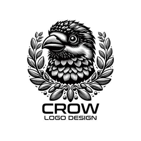 Premium Vector Crow Vector Logo Design