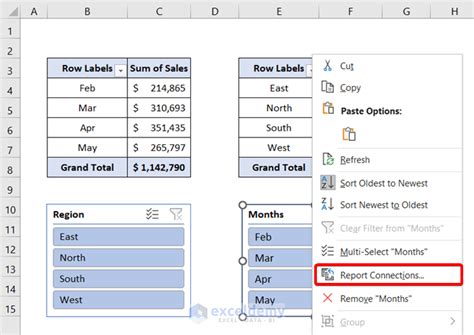 How To Connect Slicer For Multiple Pivot Tables In Excel 3 Methods Exceldemy