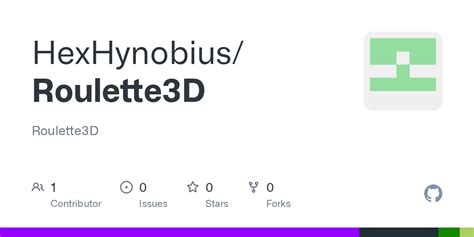 Github Hexhynobius Roulette3d Roulette3d