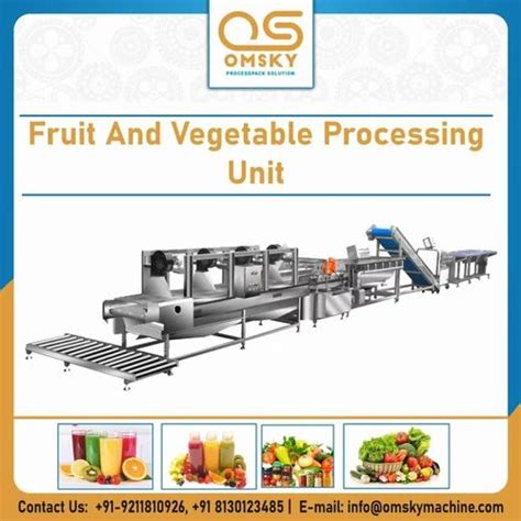 Fruit And Vegetable Processing Unit At ₹ 1000000 Vegetable Processing Machinery In New Delhi