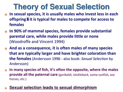 PPT Sexual Selection PowerPoint Presentation Free Download ID
