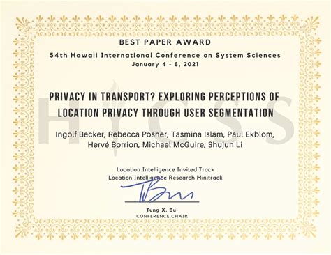 Kirccs Researchers Win Best Paper Award At Hicss 2021 Conference School Of Computing