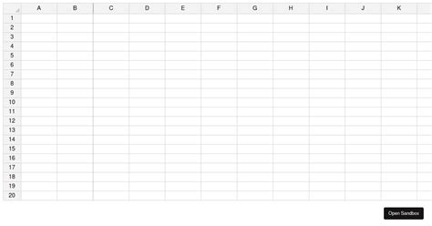 Frozen Columns Codesandbox