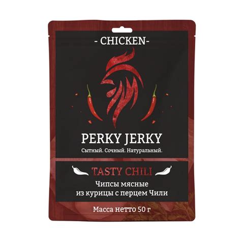 Чипсы мясные из курицы, PERKY JERKY, 50 г, в ассортименте - купить ...
