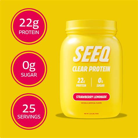 Strawberry Lemonade Clear Whey Isolate Protein Seeq