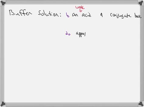 a buffer solution must contain select one a relatively high amount of