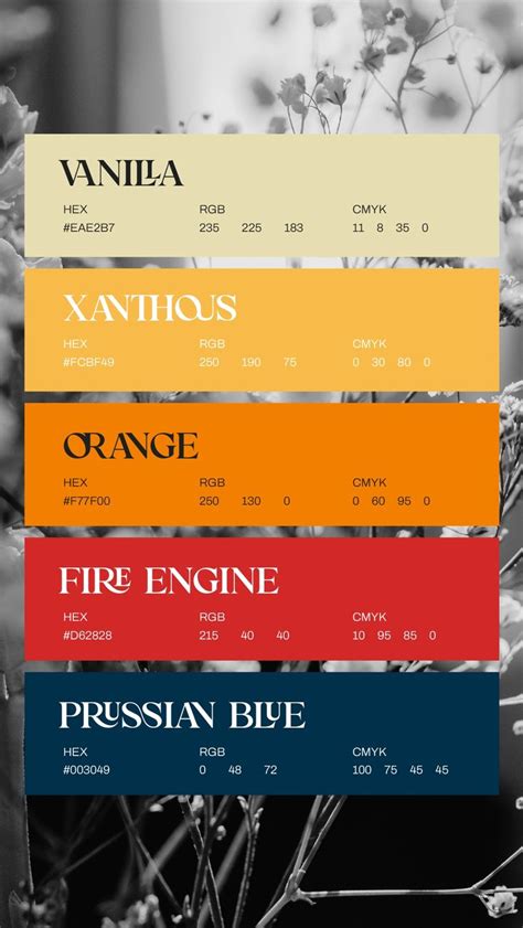 Branding Design Color Palette Flat Color Palette Color Palette Design Color Palette
