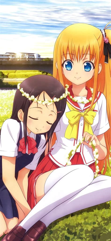 Anime Girl Best Friends Wallpapers Wallpaper Cave