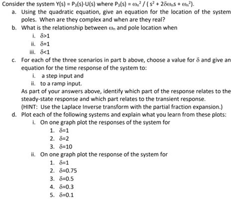 The Value Of Natural Frequency Is 46 Use Matlab To Plot The Graphs Course Hero