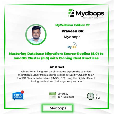 mydbops on linkedin mydbops mywebinar webinar mysql innodb