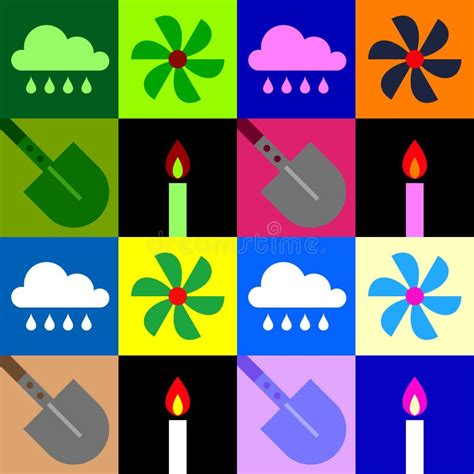 Four Classical Elements Stock Vector Illustration Of Environmental