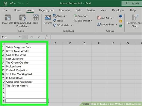 3 Easy Ways To Make A List Within A Cell In Excel WikiHow