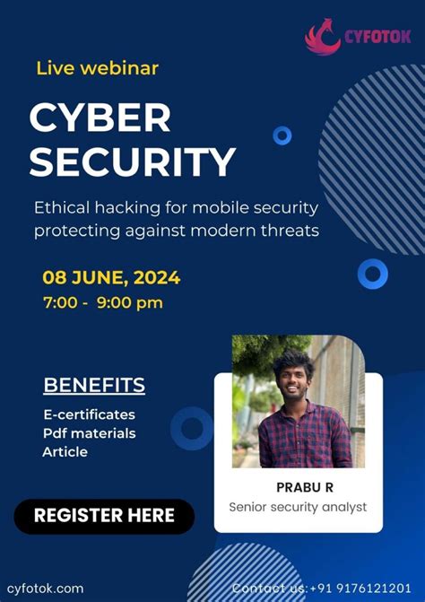 Cyfotok On Linkedin 🔒 Join Our Free Webinar On Cyber Security Learn