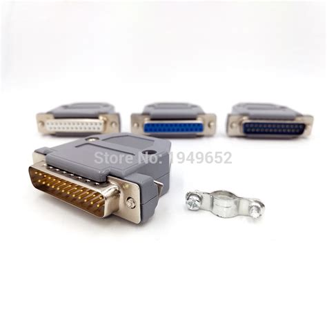 DB25 Data Cable Connector Plug VGA Plug Connector 2 Row 25pin Port Socket Adapter Female Male