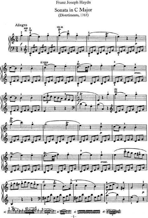 Hob Xvi Divertimento C Major