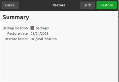 Tutorial How To Use Linux Deja Dup To Back Up And Restore Files