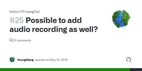possible to add audio recording as well · issue 25 · keijiro