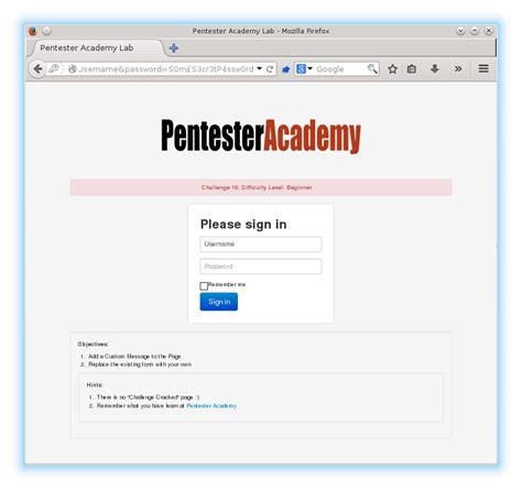 exploit reflected xss at pentesteracademy